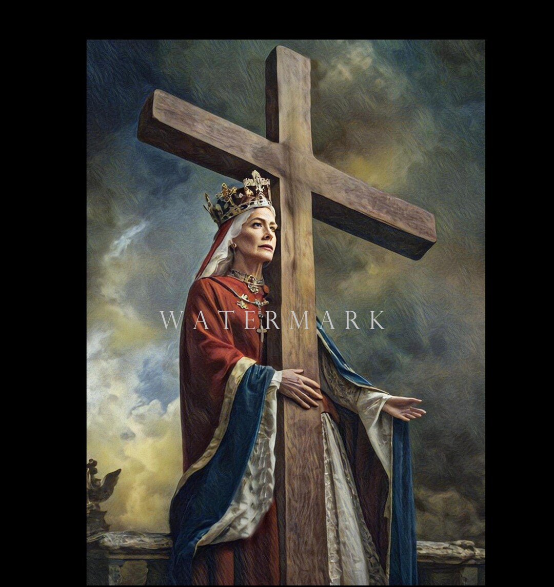 St. Helen or St. Helena - True Cross - Custom Digital Oil Painting ...