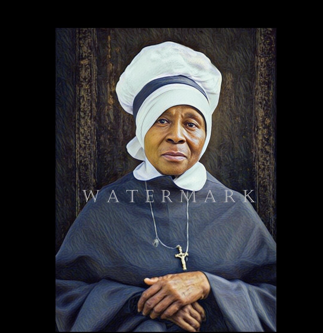 Servant of God Mother Mary Lange Custom Digital Oil Painting DIGITAL ...