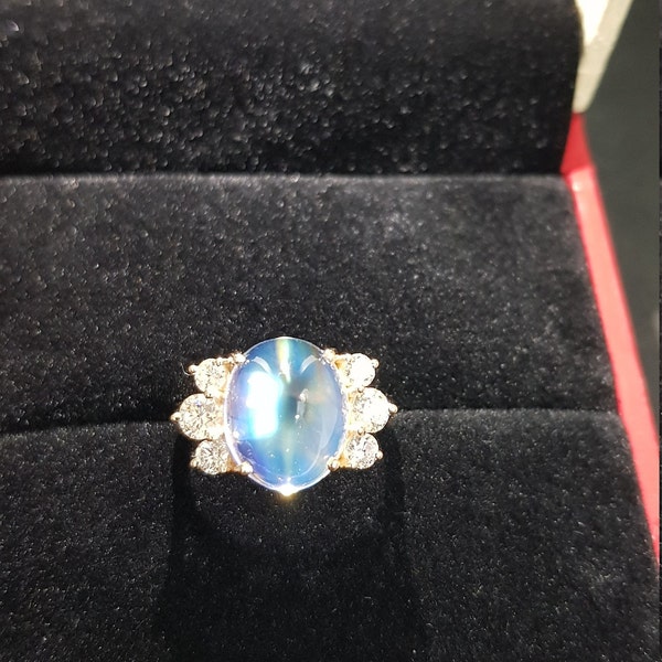 Large Moonstone Ring - Etsy