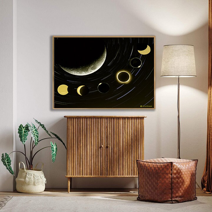The 2024 Solar Eclipse Sequence , Photographic Print, Photo, Moon and Sun - Etsy