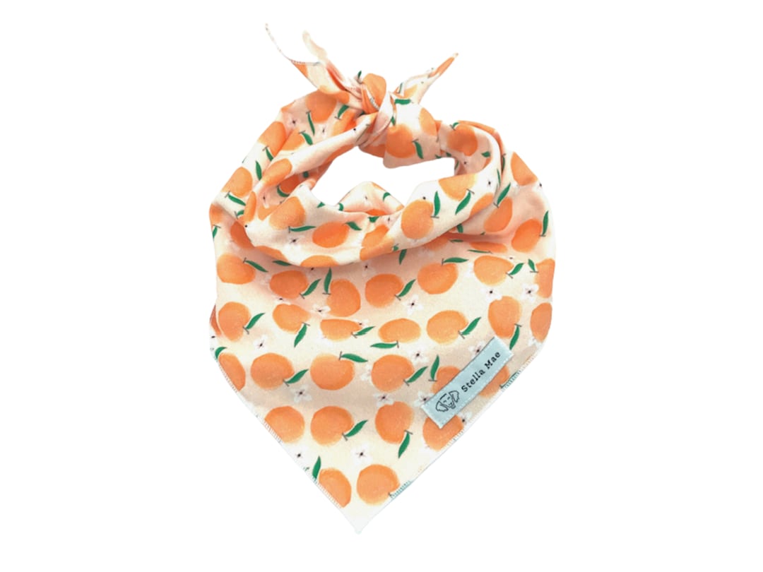 Peach Party Dog Bandana, Peach Dog Bandana, Fruit Dog Bandana, Dog ...
