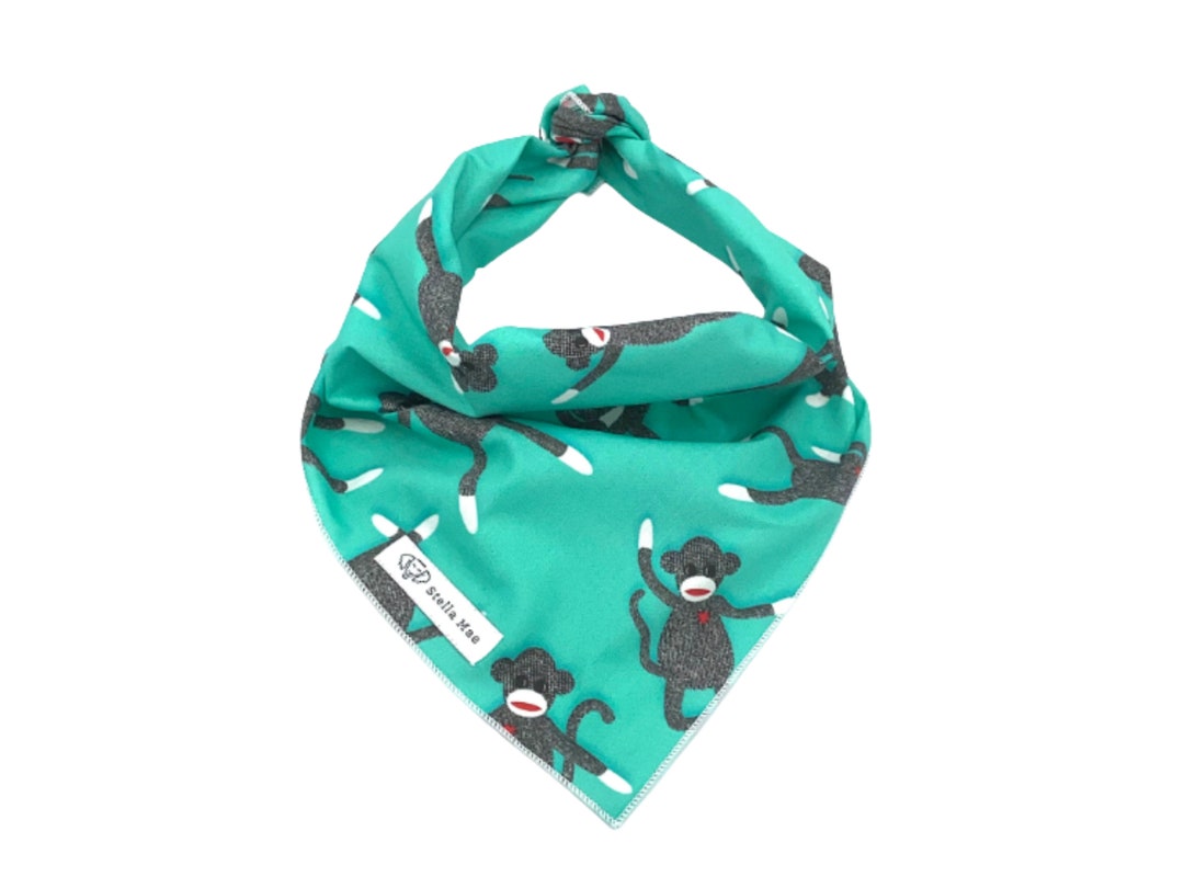 Crazy for Sock Monkeys Dog Bandana, Sock Monkeys Dog Bandana, Monkey ...