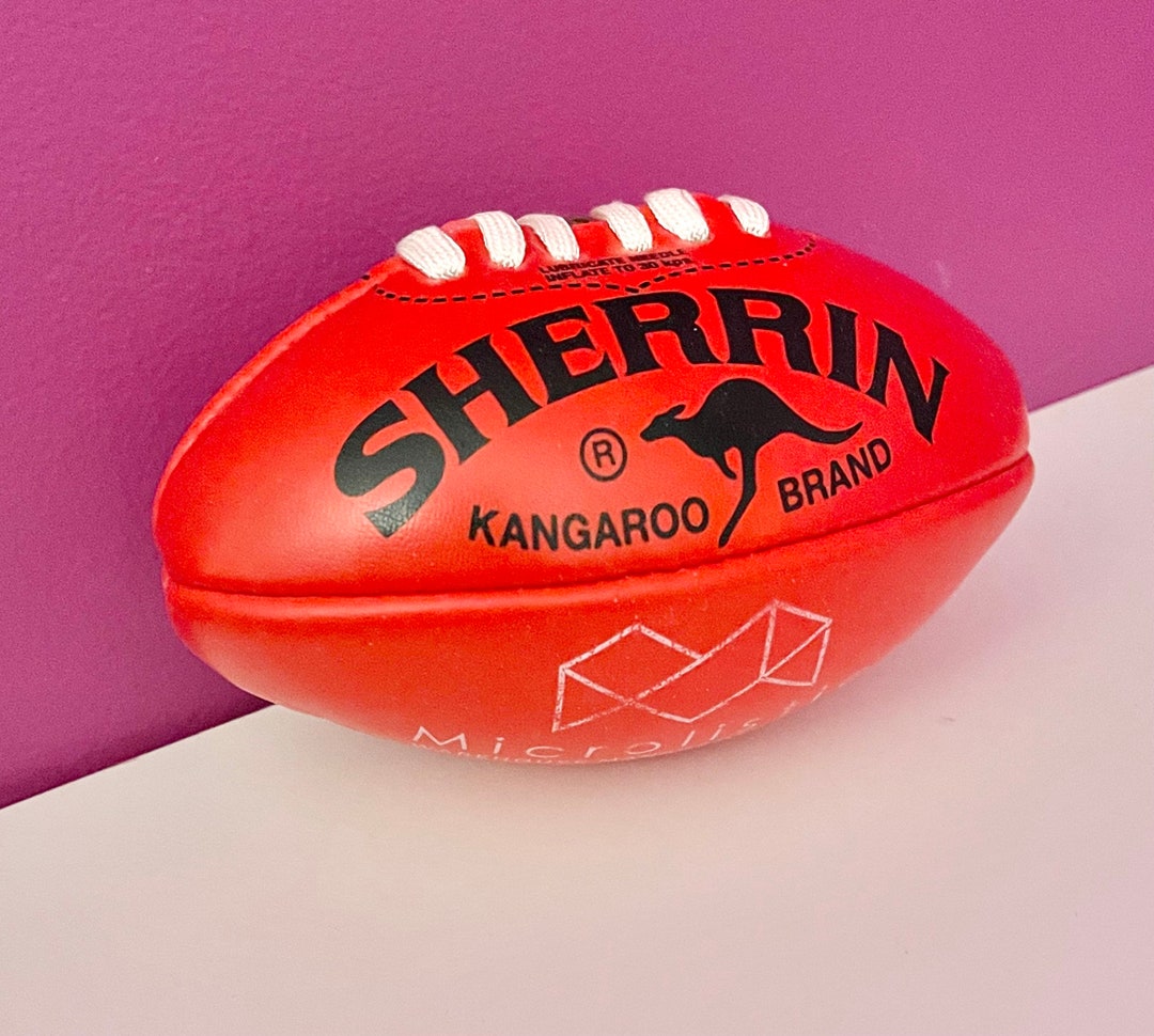 Sherrin Australian Kangaroo Brand Mini Red Football - Etsy