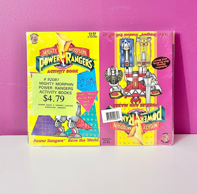 Power Rangers Activity Book Set - Etsy