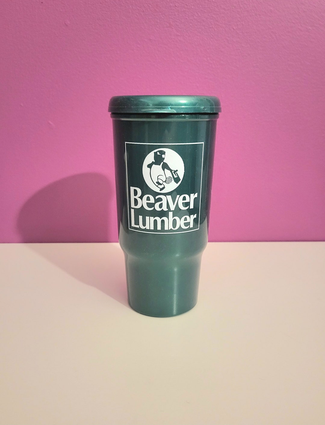 Beaver Lumber 90s Vintage Plastic Coffee Travel Mug - Etsy