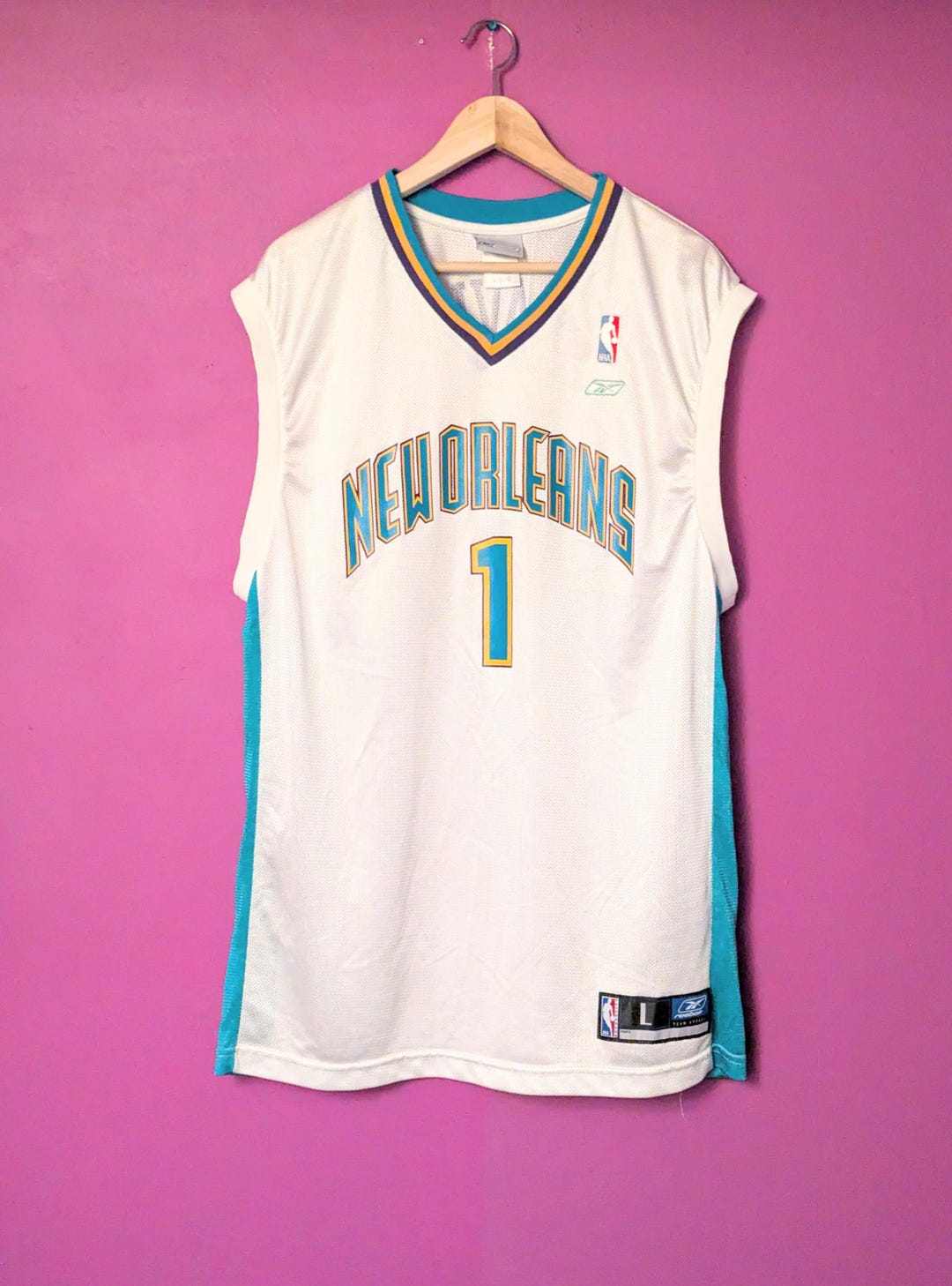 L/G Baron Davis New Orleans Hornets Vintage Reebok Jersey - Etsy