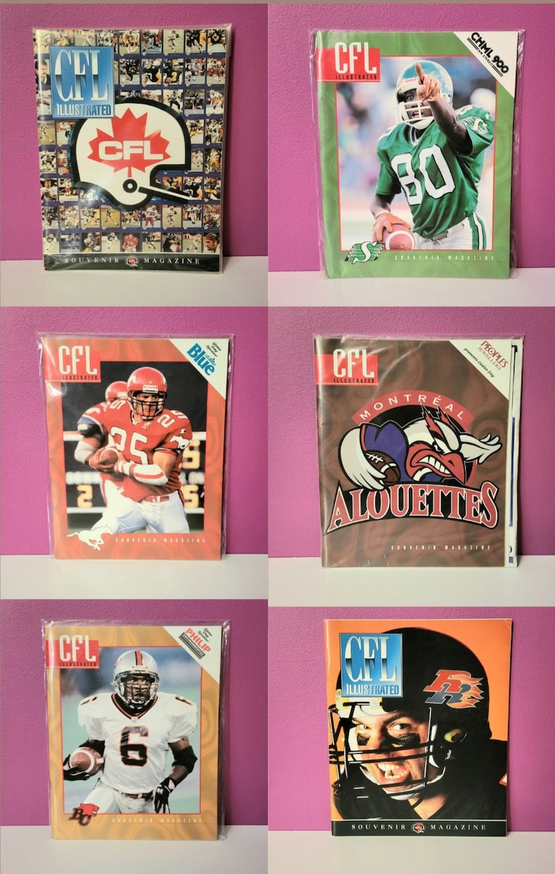 Vintage CFL Illustrated Magazine Lot (6) - Etsy Canada
