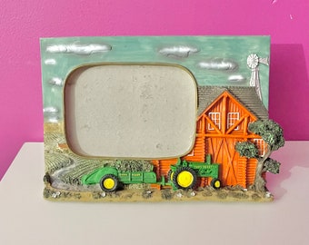 Green and Yellow Table Top Picture Frame Holds One 4x 6 Photo. John ...