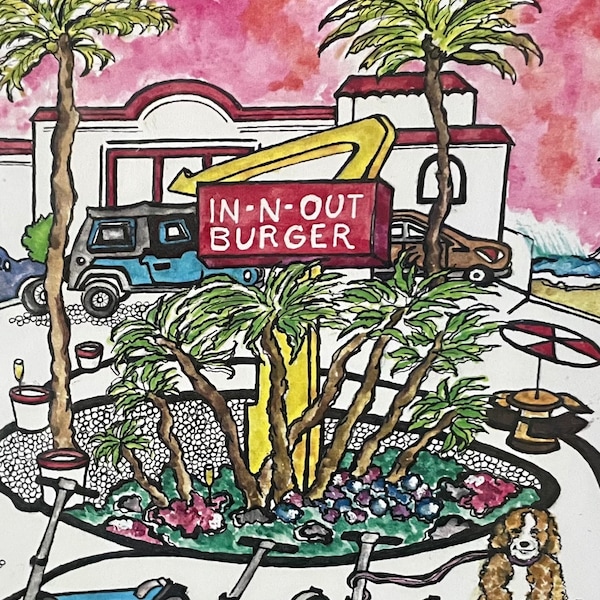 In N Out Name Tag - Etsy