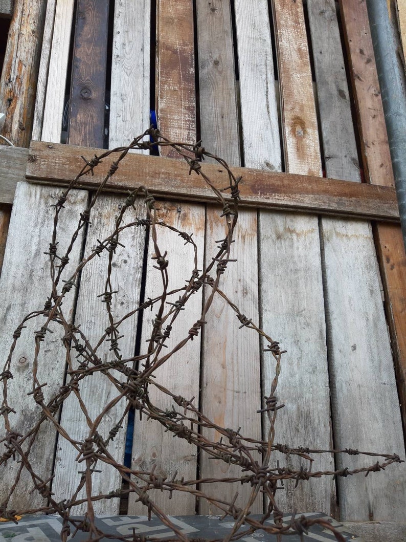 3.m.antique Barbed Rusty Metal Wire Rustic Home Decor Craft - Etsy