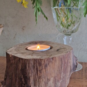 Oak Tree Candle Holder Tealight Candle Holder Natural Solid Wood Candle ...