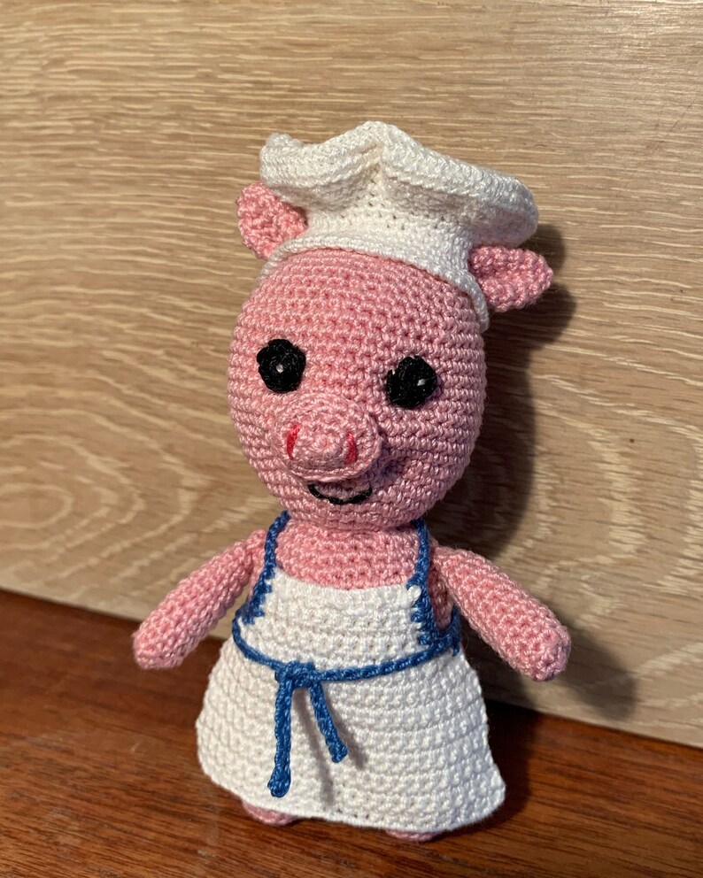 Chef Oinkers Amigurumi Crochet Pattern - Etsy