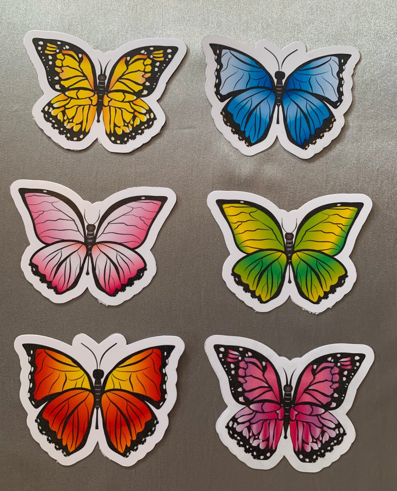 Colourful Butterfly Sticker Pack - Etsy UK