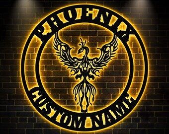 Rising Phoenix Metal Art - Etsy