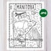New Brunswick Coloring Page, Canada, Province, Provincial Map, Wildlife ...