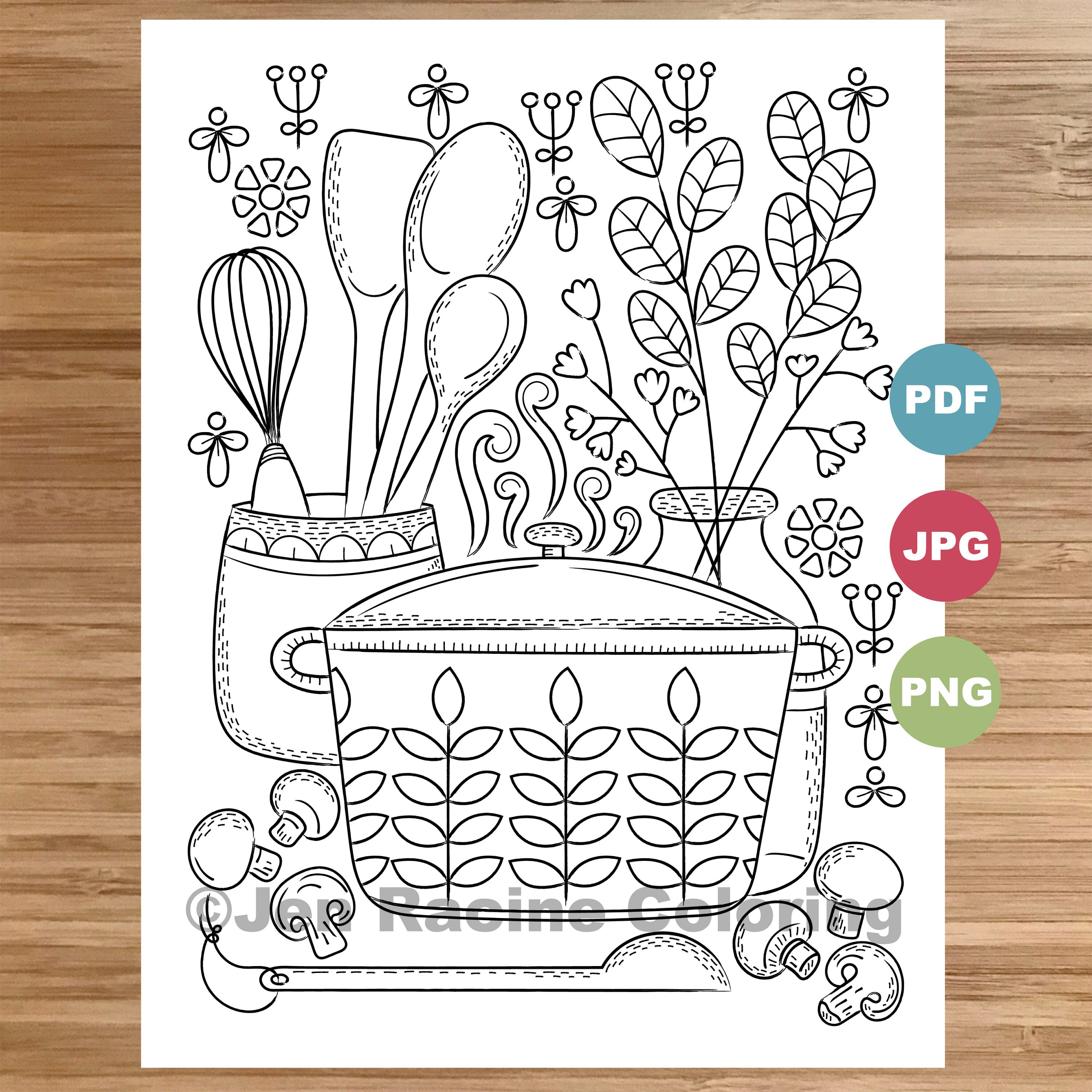 Cooking Coloring Pages