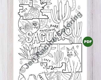 Great Smoky Mountains National Park Coloring Page - Etsy