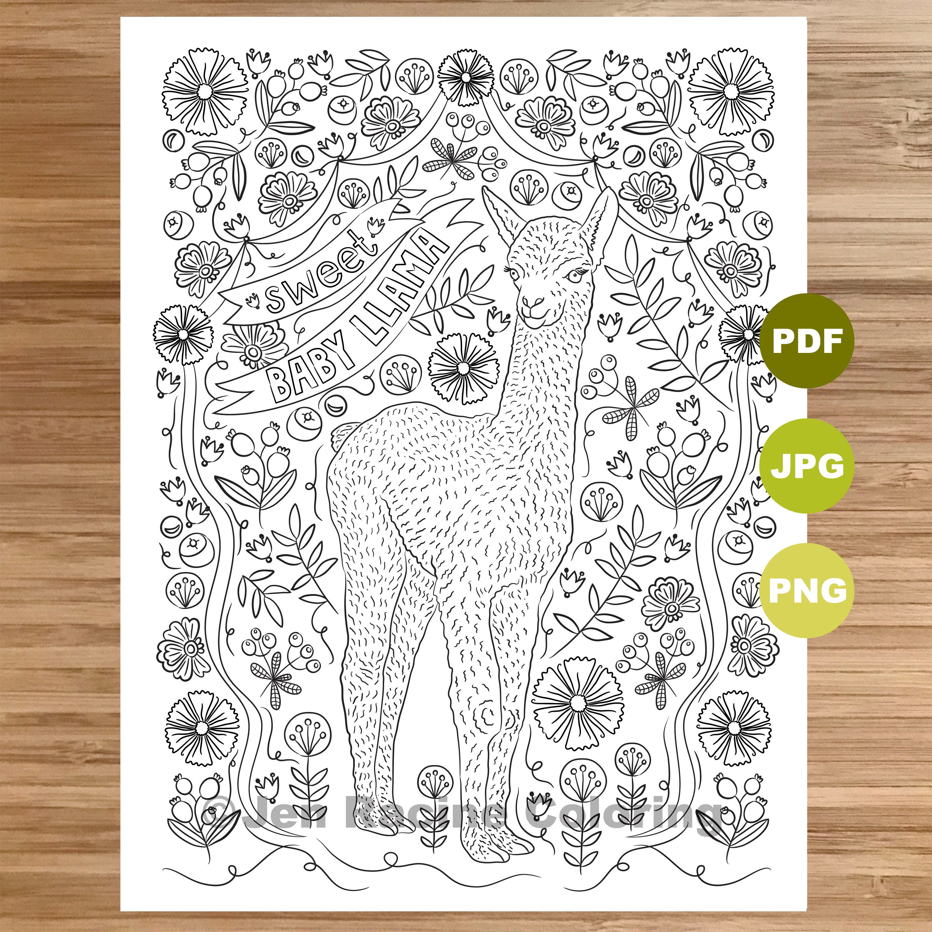 Llama Llama Coloring Pages