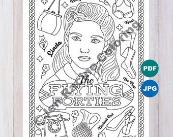 1870's the Gilded Age Coloring Pages Set of 2 Digital | Etsy Ireland