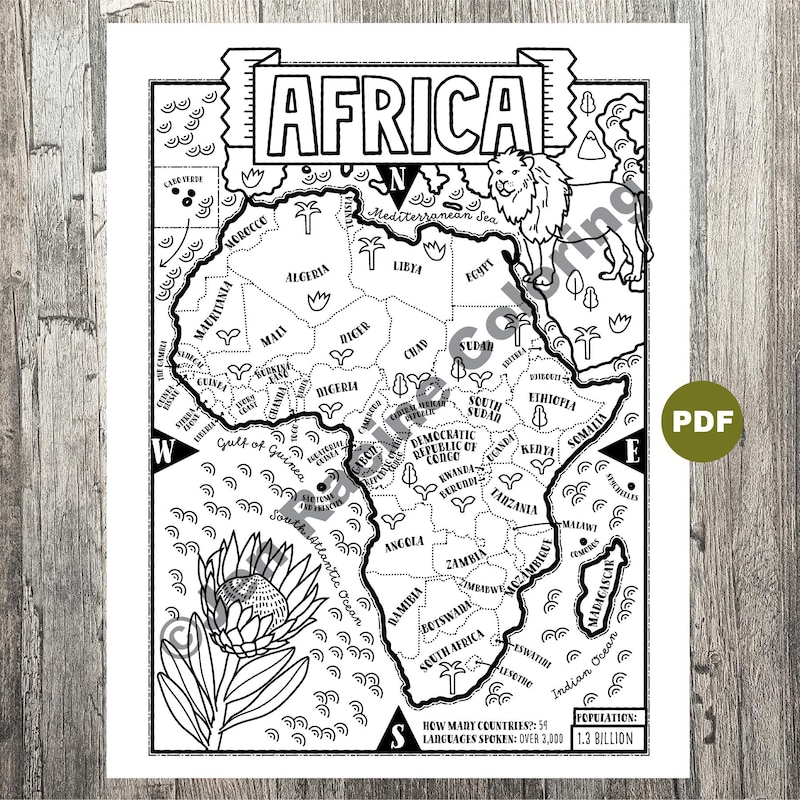 African Continent - Etsy