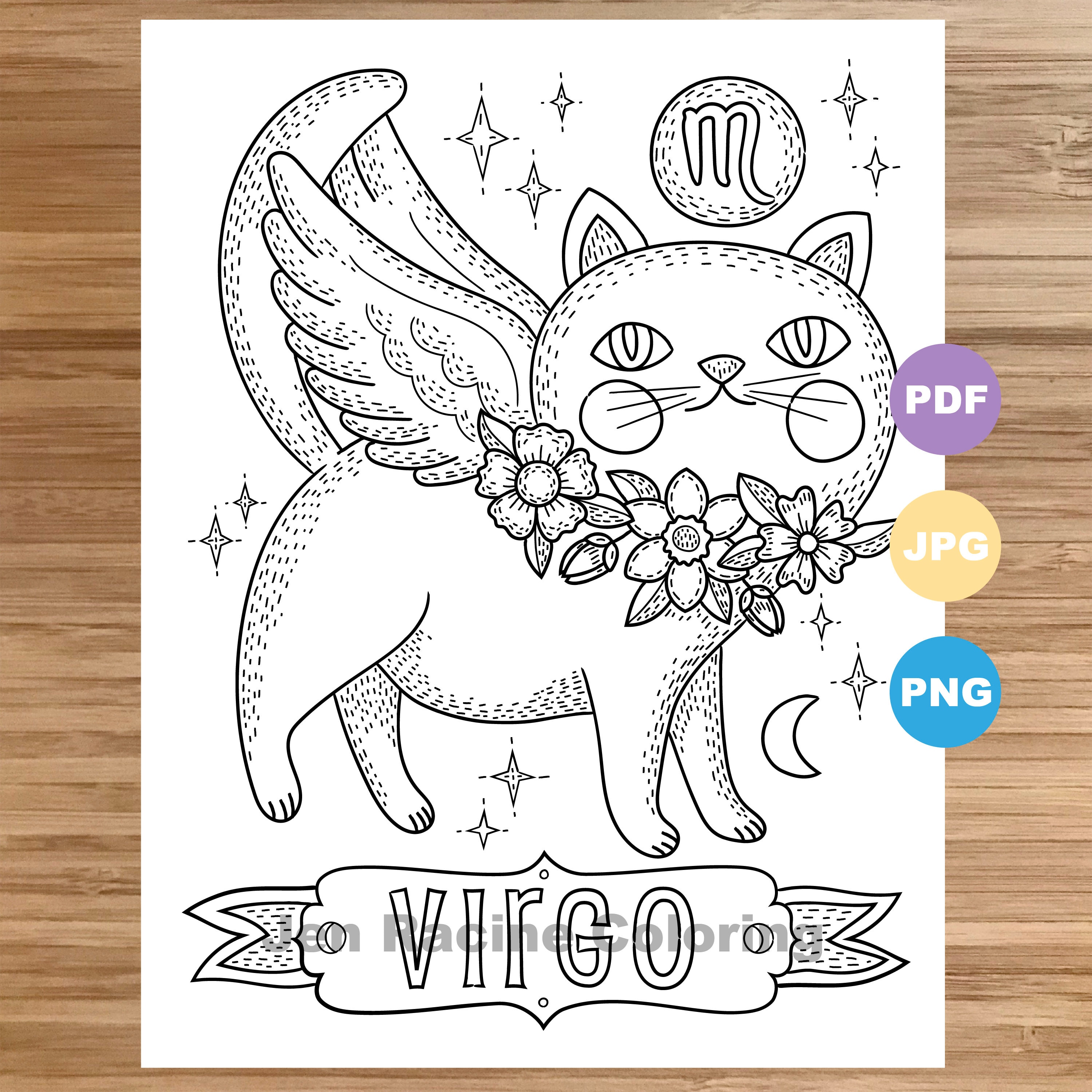 Virgo zodiac coloring pages 60 photos - Astrologytoyou.com