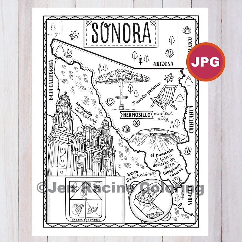 Sonora on Map - Etsy