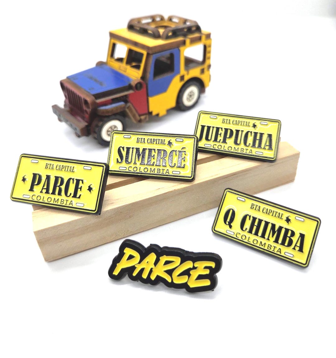 Colombian Pin – Driver License Plate Style, Cultural Gift. Pin De ...
