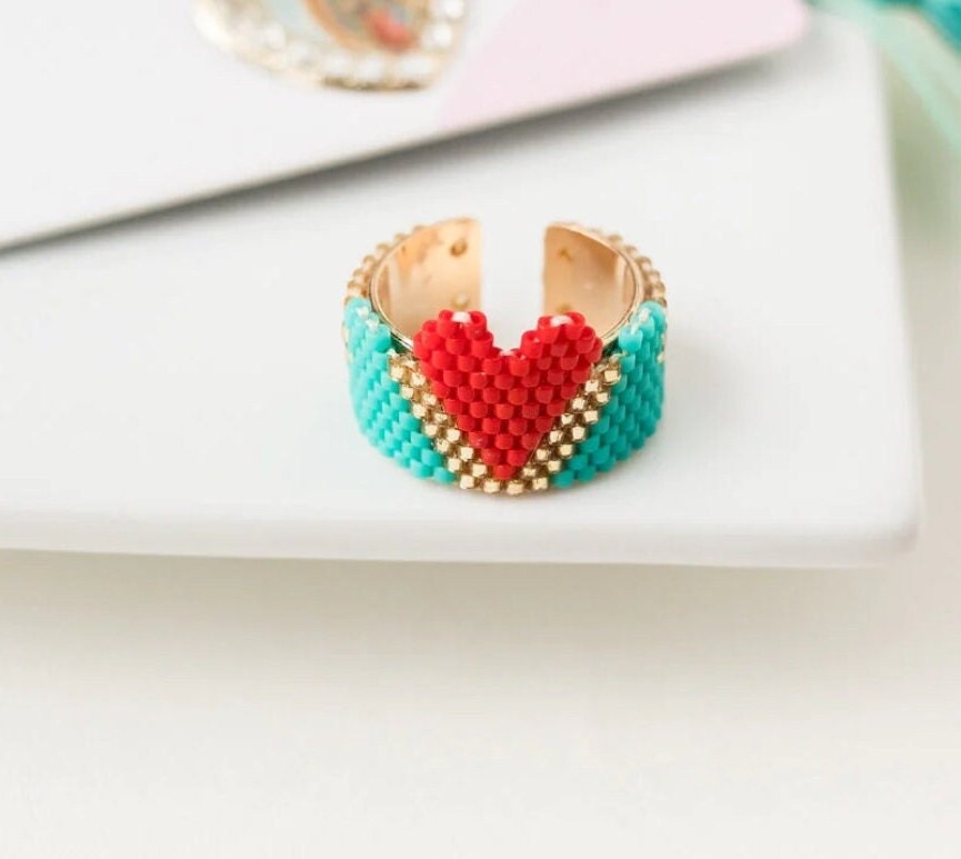 Adjustable 24K Gold Plated Miyuki Rings - Etsy