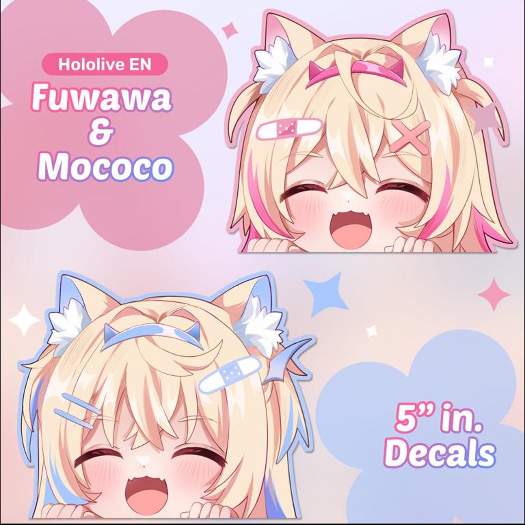 Fuwamoco Decals - Etsy
