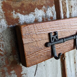 Beautifully Rustic Rack/cast Iron Key Rack on Beautiful Barn Wood /barn ...