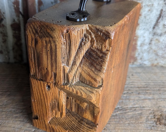 Beautifully Axed, Rare, Unique Barn Beam With Ax Cuts Repurposed Into a ...