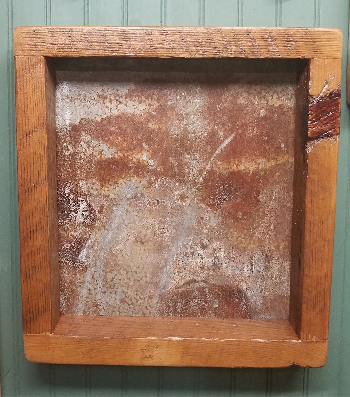 Beautiful Barn Wood Shadow Box Frame With Unique Barn Tin - Etsy