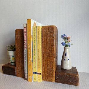 Simply Rustic Barn Wood Bookends Crafted From Rescued Barn - Etsy