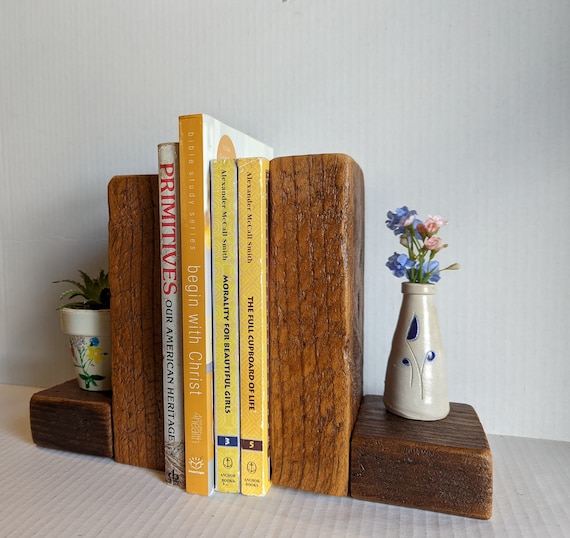 Simply Rustic Barn Wood Bookends Crafted From Rescued Barn - Etsy