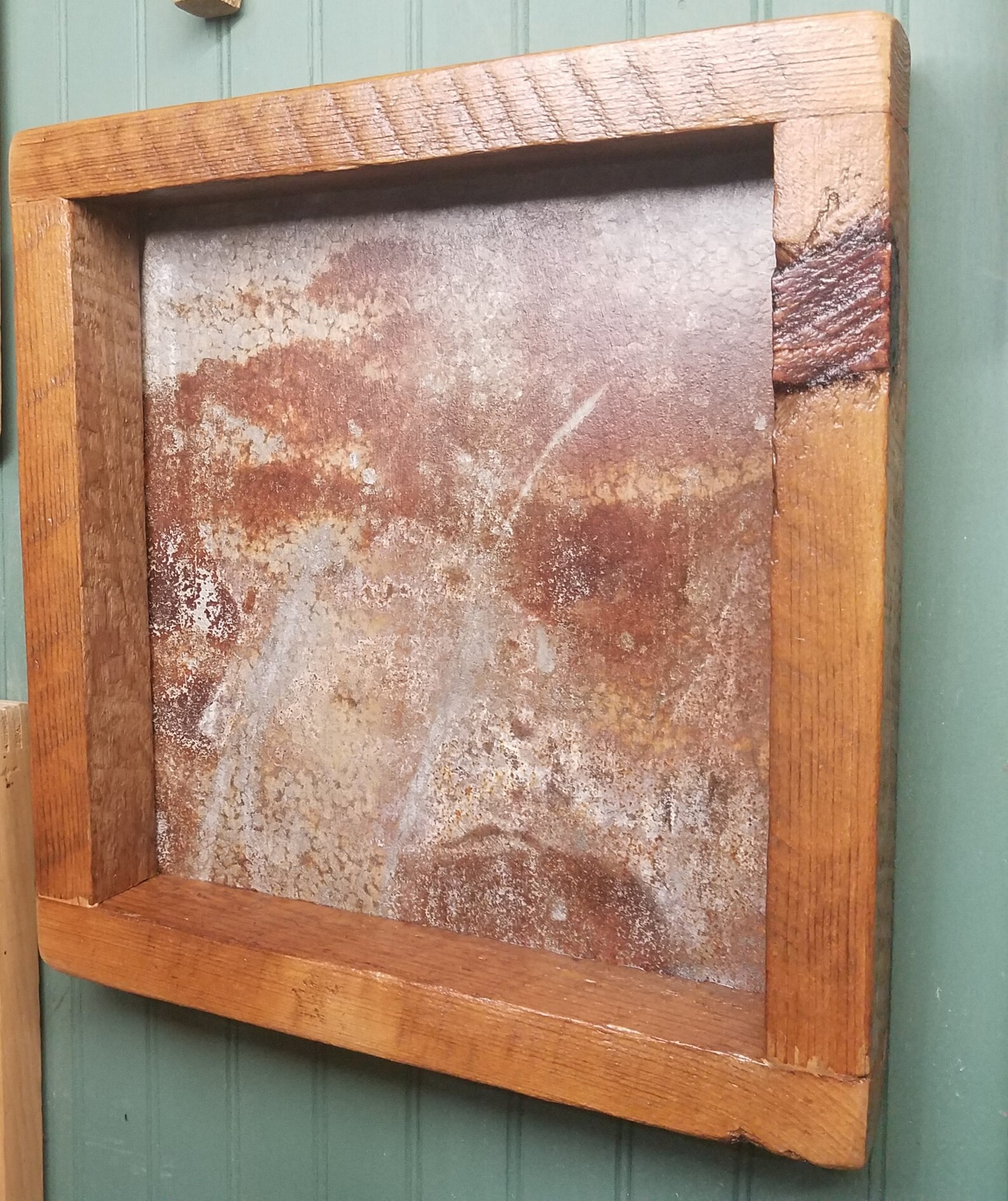Beautiful Barn Wood Shadow Box Frame With Unique Barn Tin - Etsy