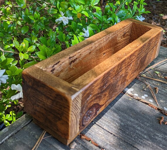 Rustic Barn Wood Planter Boxes