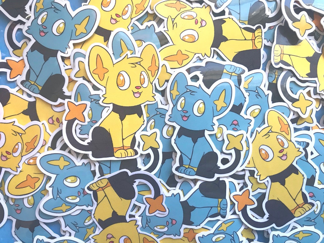 Pokemon Shinx Sticker normal/shiny - Etsy