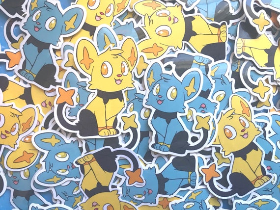 Pokemon Shinx Sticker normal/shiny | Etsy