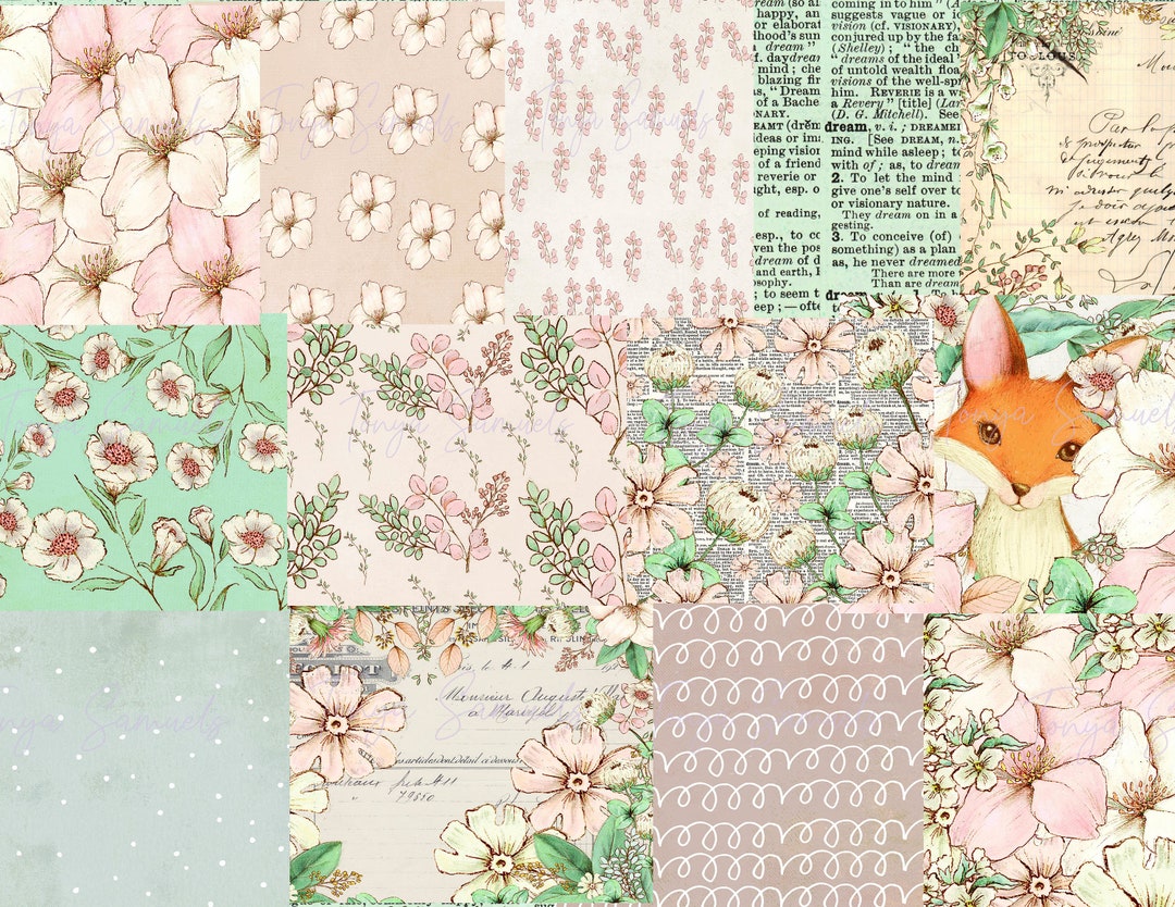 Be Happy Digital Paper - Etsy