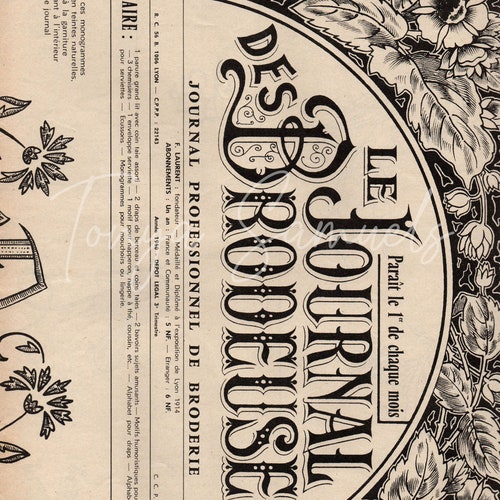 Vintage French Digital Papers - Etsy