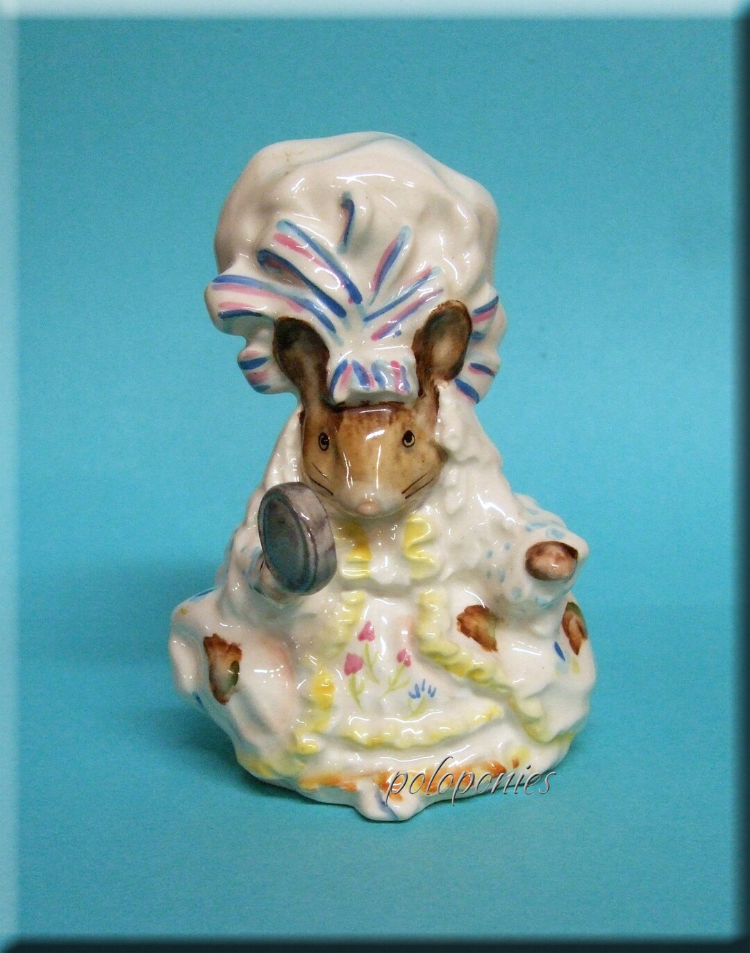 BEATRIX POTTER Lady Mouse Figurine – Royal Albert Backstamp - Etsy