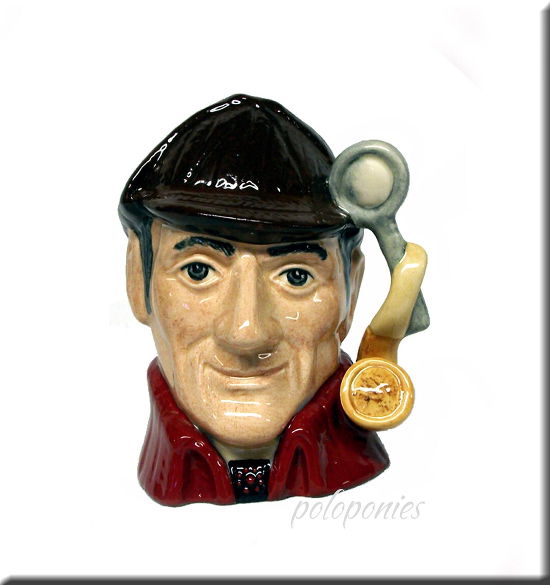 ROYAL DOULTON the Sleuth Small Character Jug D6773 - Retired 1987 ...