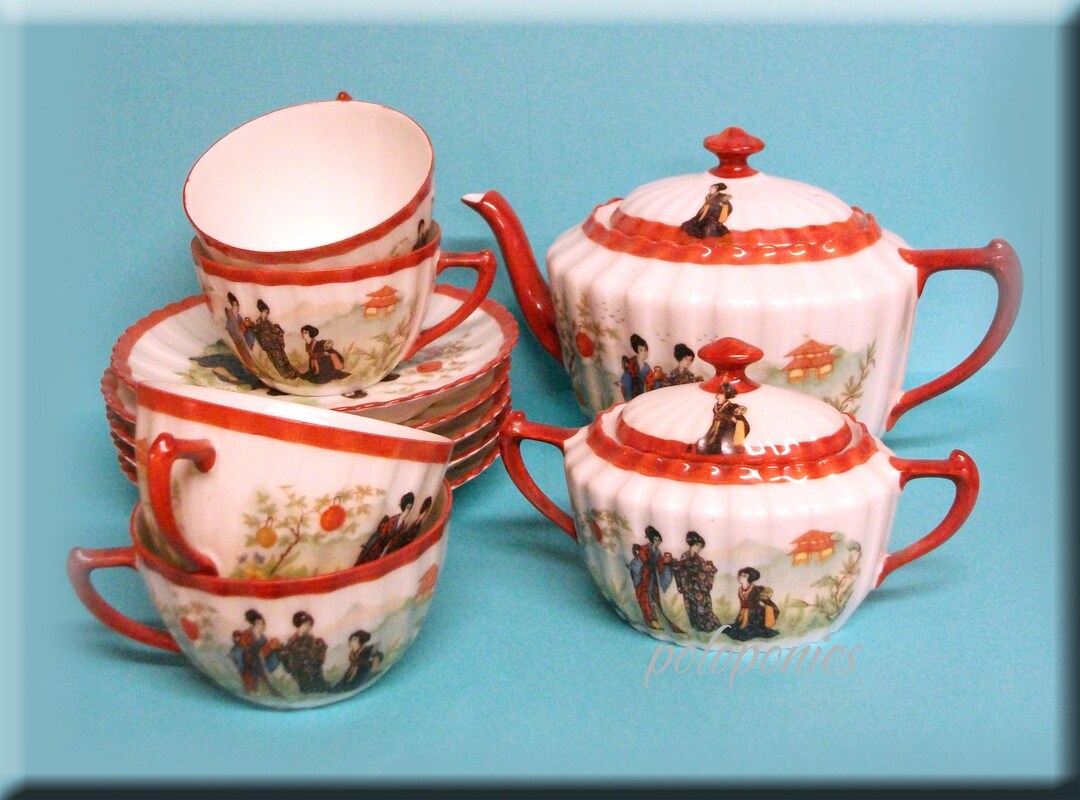 JAPANESE Vintage Bone China Tea Set Assortment - Etsy