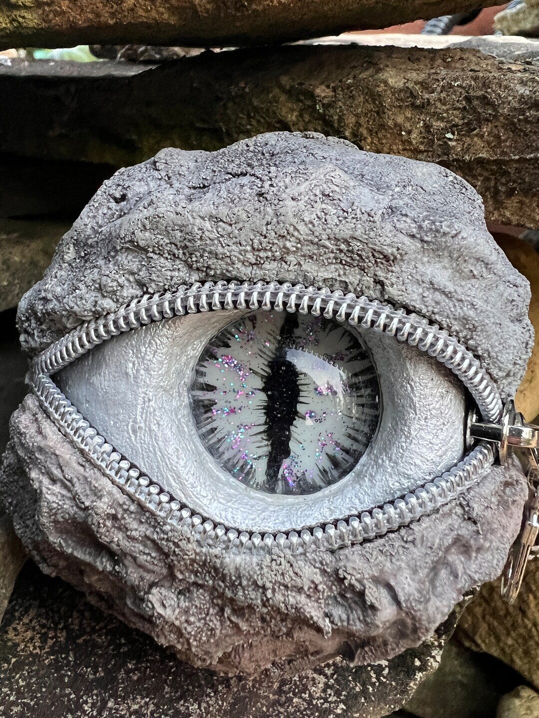 Dragon Eye Rock Zipper Eye Oddity Glow in the Dark - Etsy