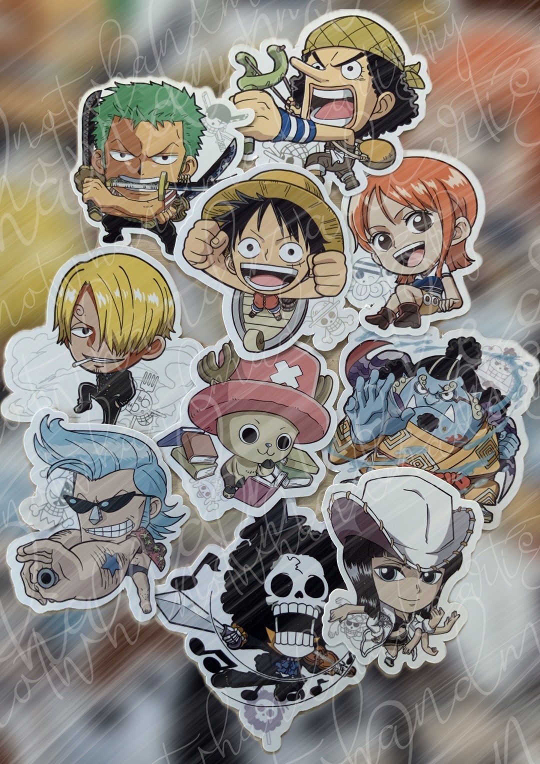 Straw Hat Anime Sticker, Anime Merch ,anime Pirate Stickers, Demon ...