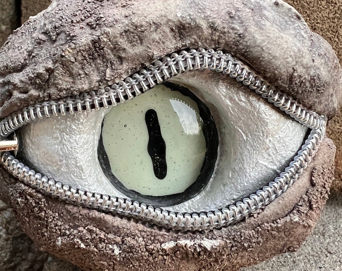 Dragon Eye Rock Zipper Eye Oddity Glow in the Dark - Etsy