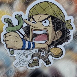 Straw Hat Anime Sticker, Anime Merch ,anime Pirate Stickers, Demon ...