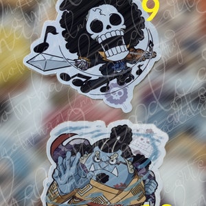 Straw Hat Anime Sticker, Anime Merch ,anime Pirate Stickers, Demon ...