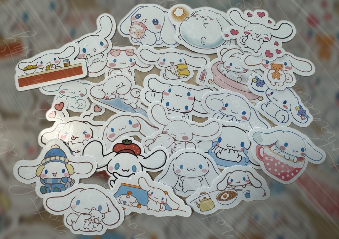 Cinnam0roll Sticker Set - Kawaii Stickers Cute Stickers Quirky Vinyl ...