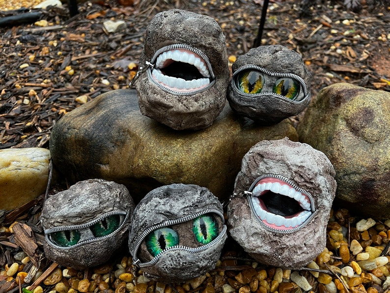 Rock Eye Zipper Eyes Concrete Oddities Eye Peepers - Etsy